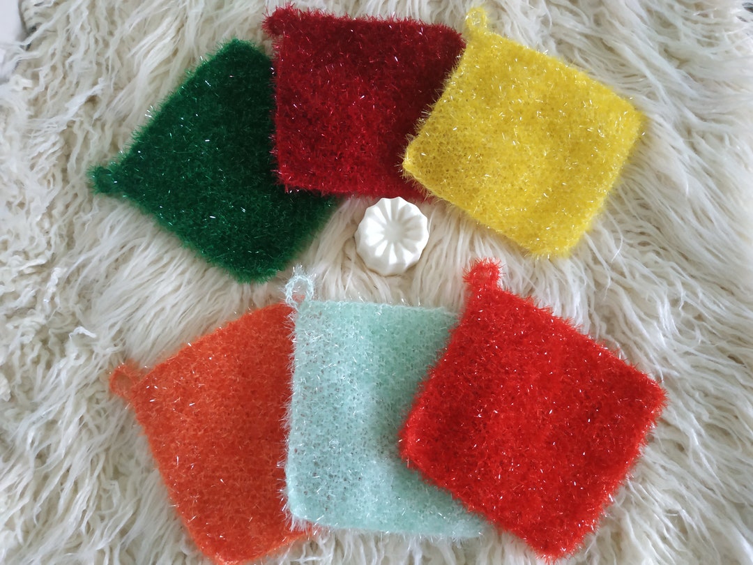 Lot 3 Wipes Wool Scrub Body Washable Shower Flowers 13 X 13 Cm - Etsy