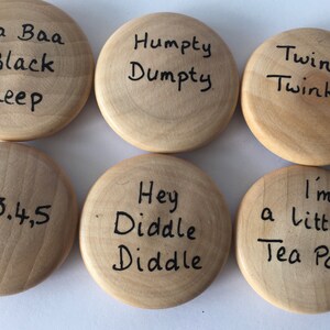 Nursery Rhyme Wooden Story Stones - Etsy UK