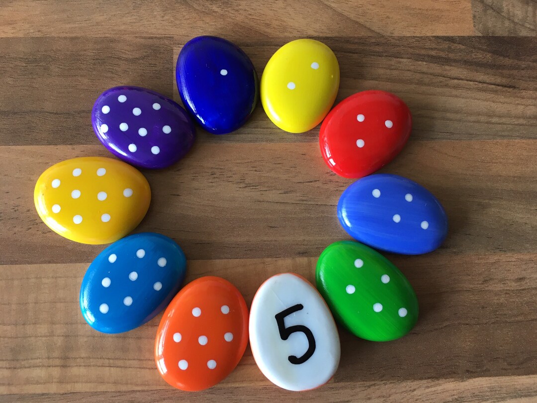 1 to 10 Primary Number Easter Eggs - Etsy