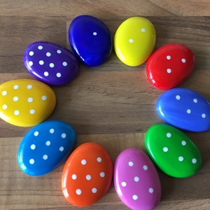 1 to 10 Primary Number Easter Eggs - Etsy