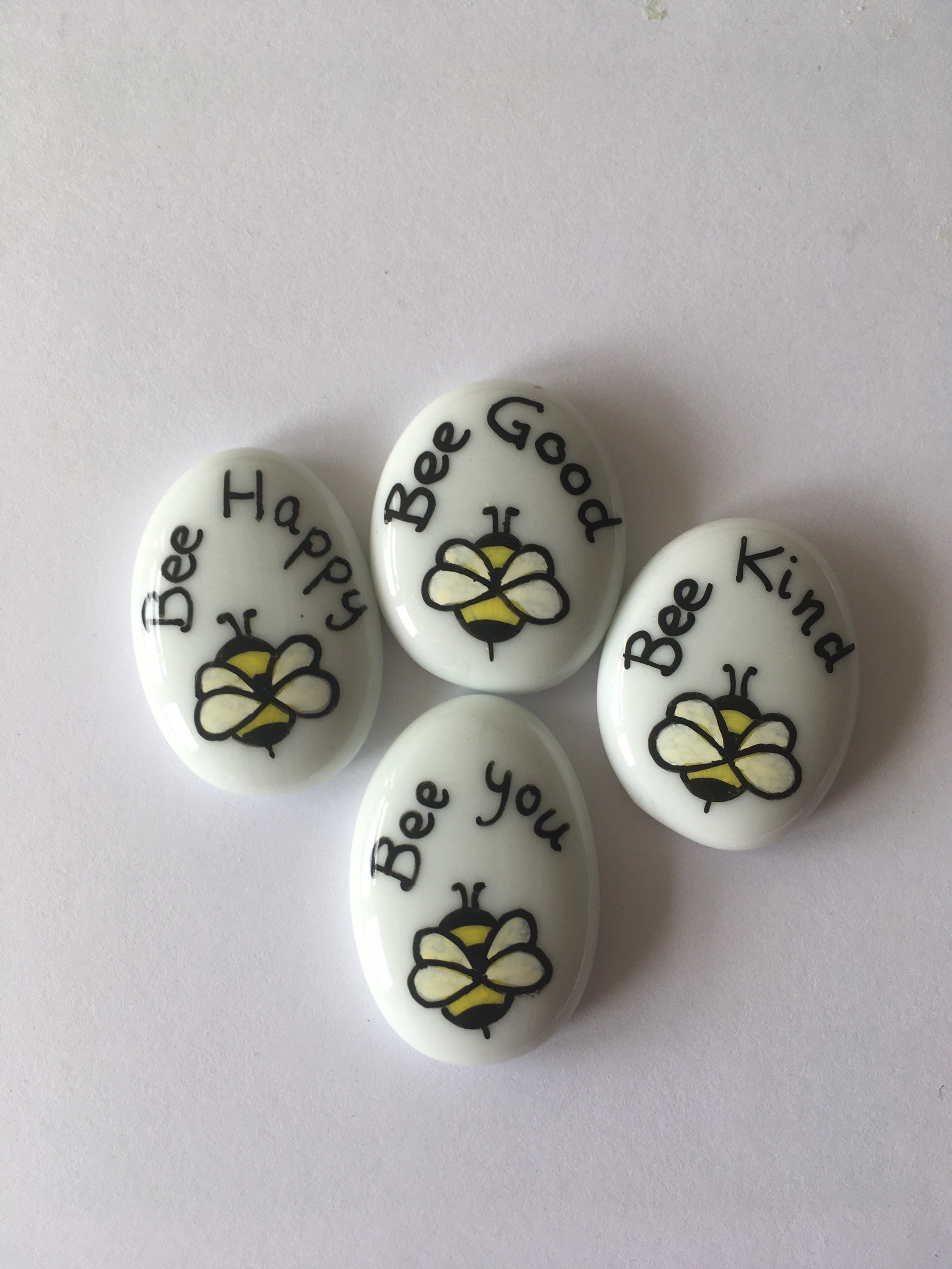 Bee Message Pebbles Made From Recycled Glass - Etsy UK