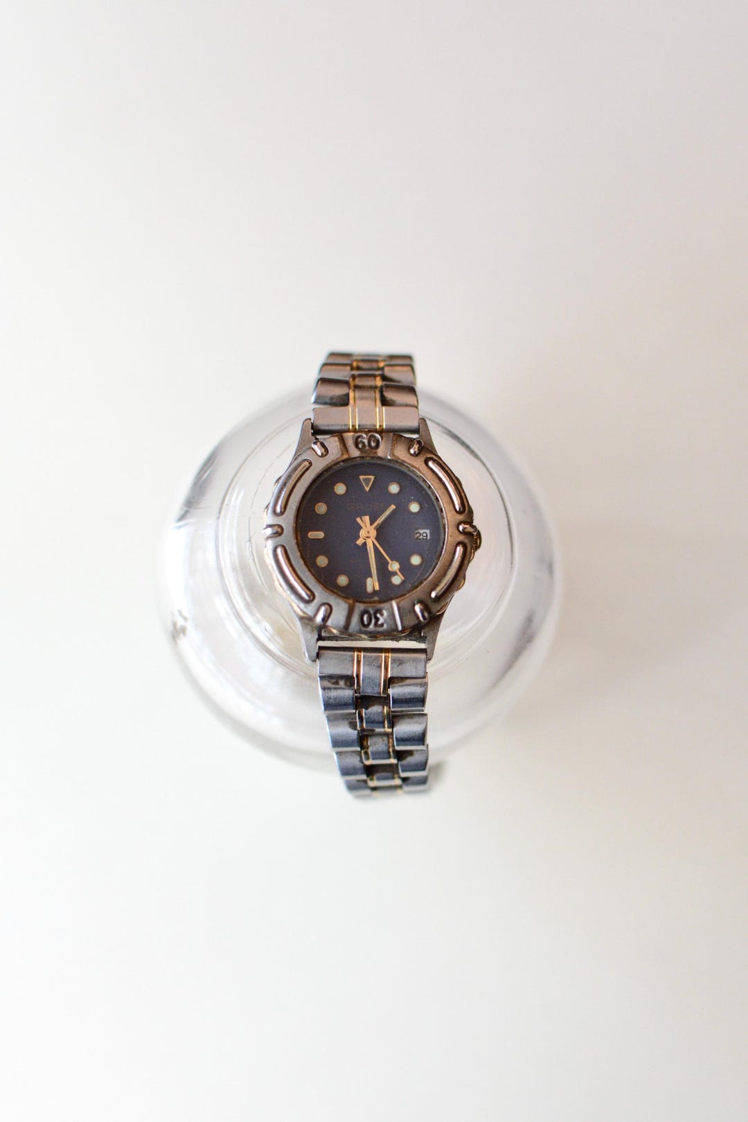 1990s GRUET Circular Quartz Wrist Watch - Etsy