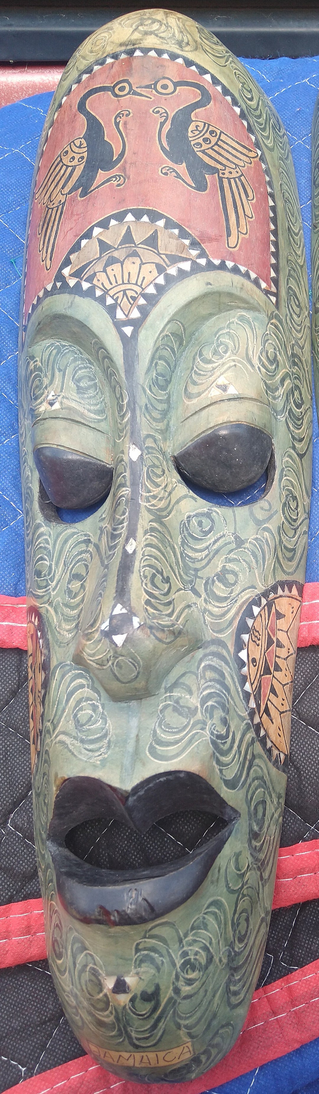 Vintage Collectible Jamaica Sculptured Riual Face Mask - Etsy