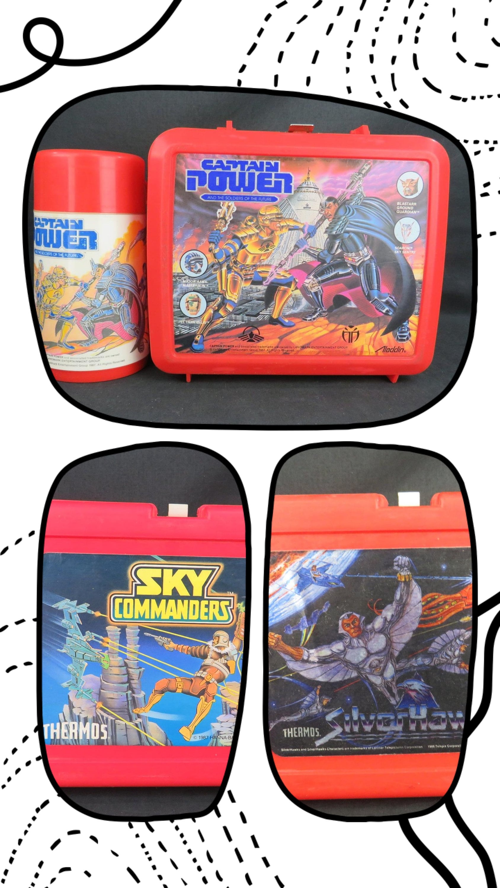 Vintage Collectible Lunch Boxes Lot - Etsy