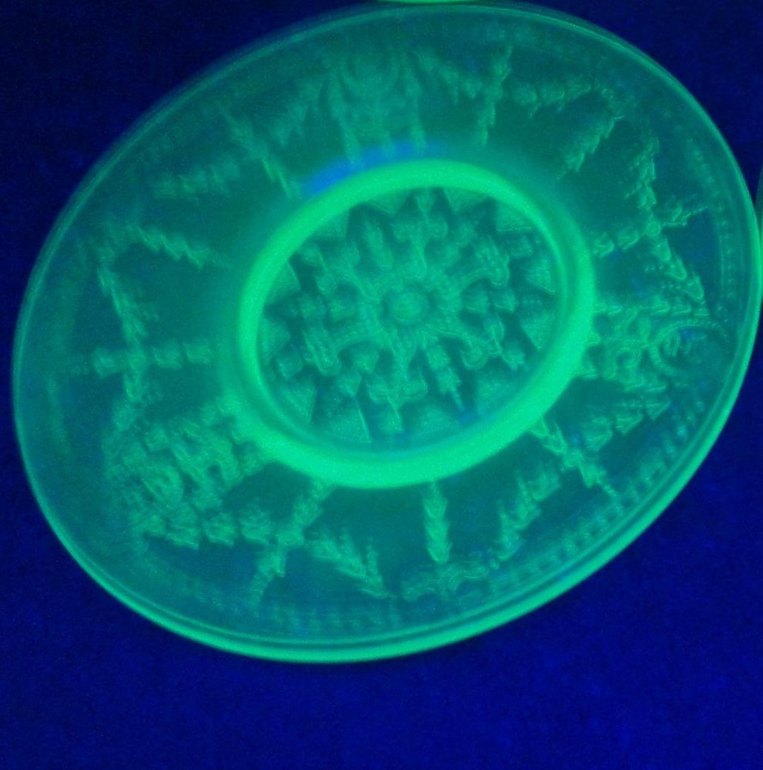 Vintage "uranium" Plate - Etsy