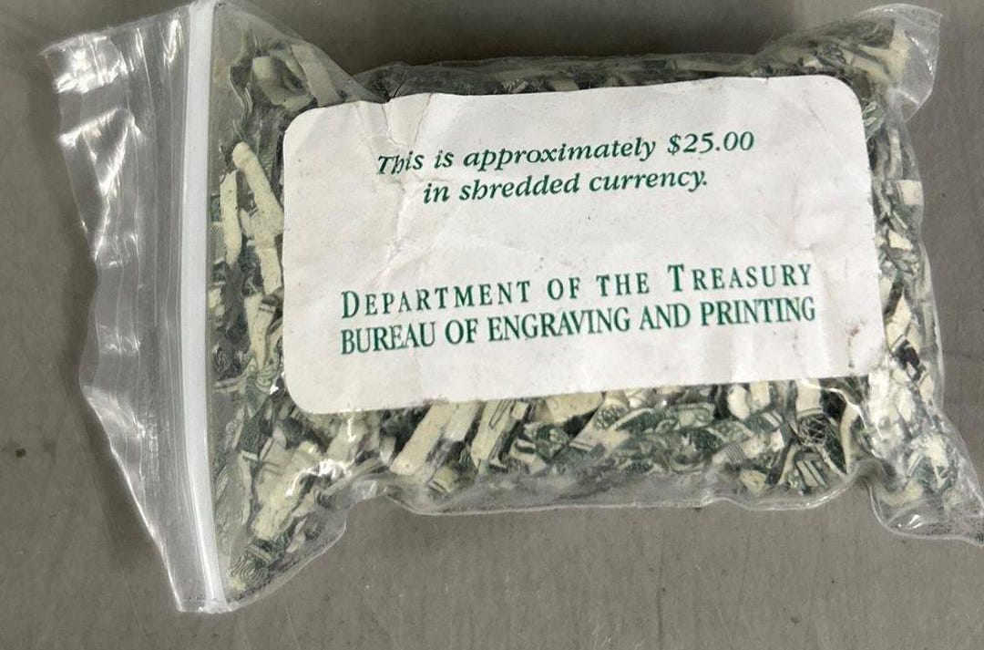 Shredded US Currency Official Product - Etsy