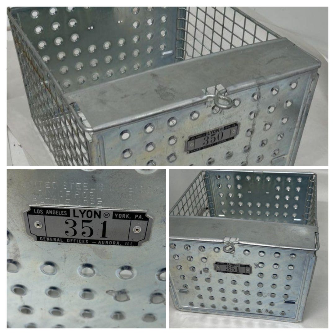 Vintage Lyon Bus Locker Baskets - Etsy
