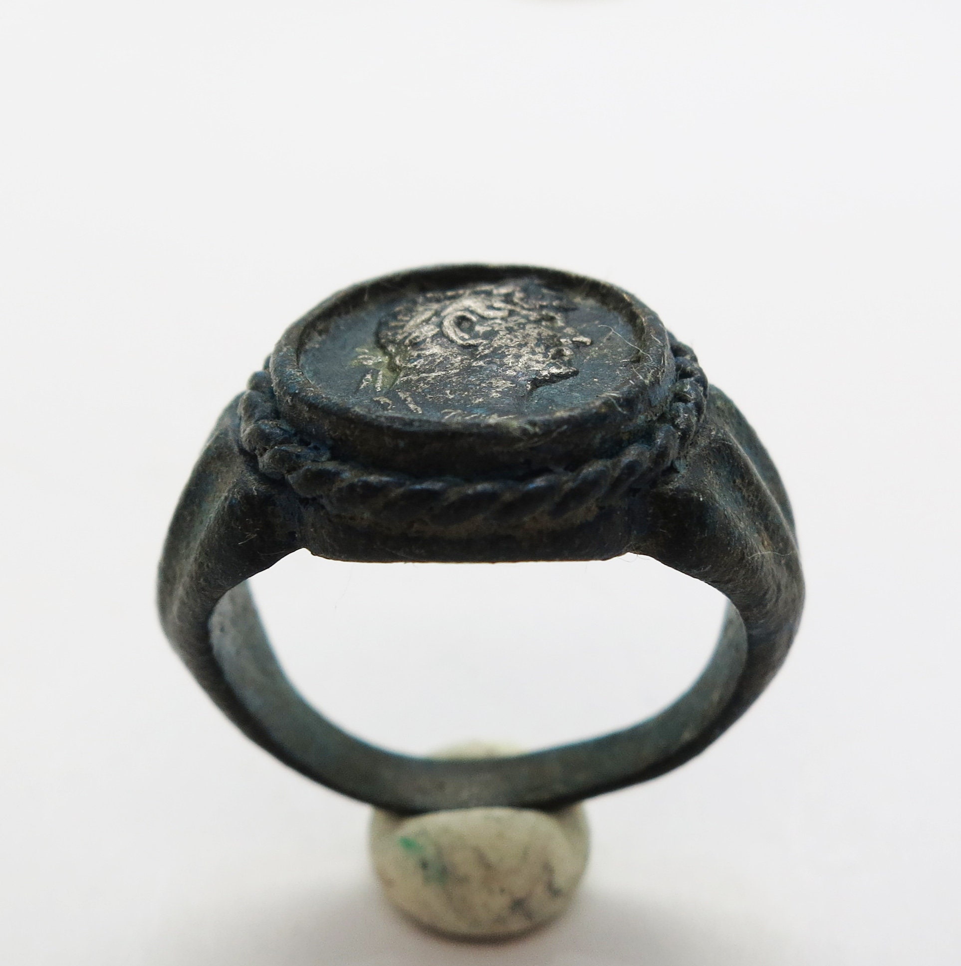 Trajan Augustus Roman Emperor Ring Massive Bronze and Silver 3/4 AD - Etsy