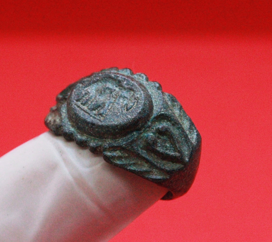 Ancient Roman Massive Bronze Ring Caesar Elephant - Etsy