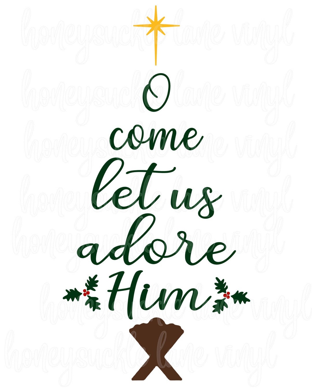 O Come Let Us Adore Him SVG/PNG/JPG - Etsy