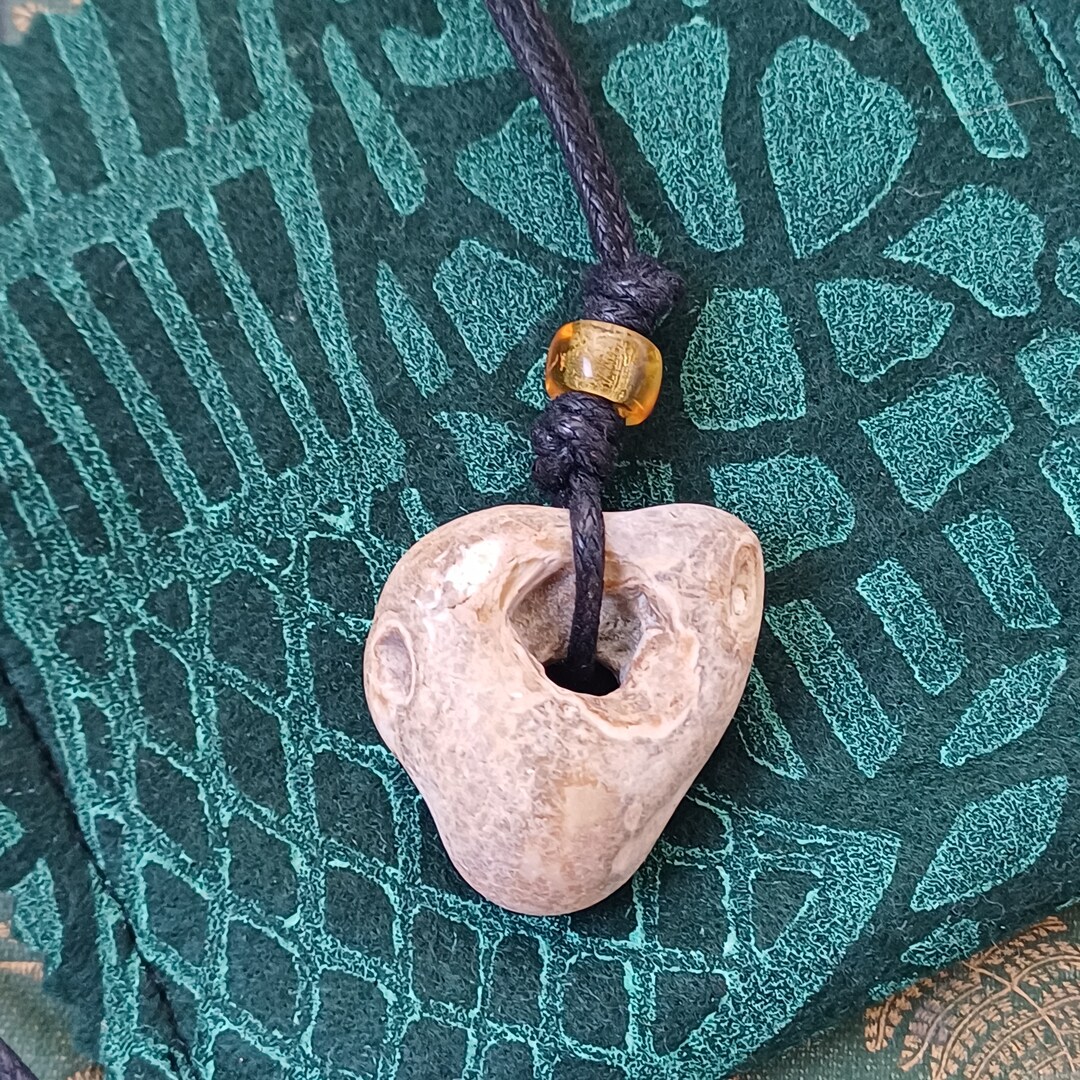 Hagstone Pendant Necklace Witch Stone Odin Stone - Etsy