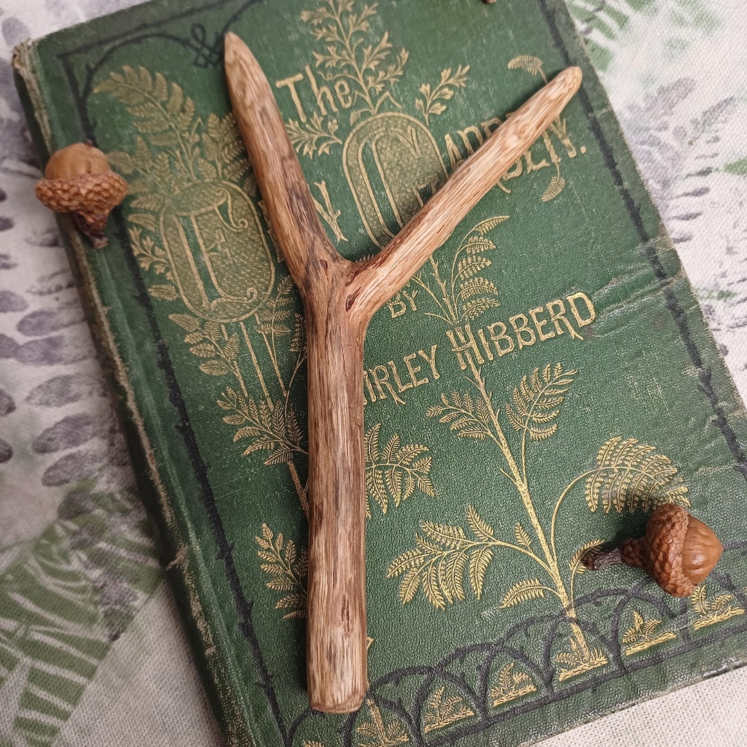 Red Oak Wood Stang Wand, Strength & Protection, Witches Wand, Druid ...