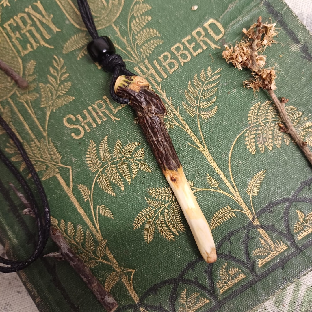 Welsh Blackthorn Wood Wand Pendant, Positive Outcome, Strong Action ...