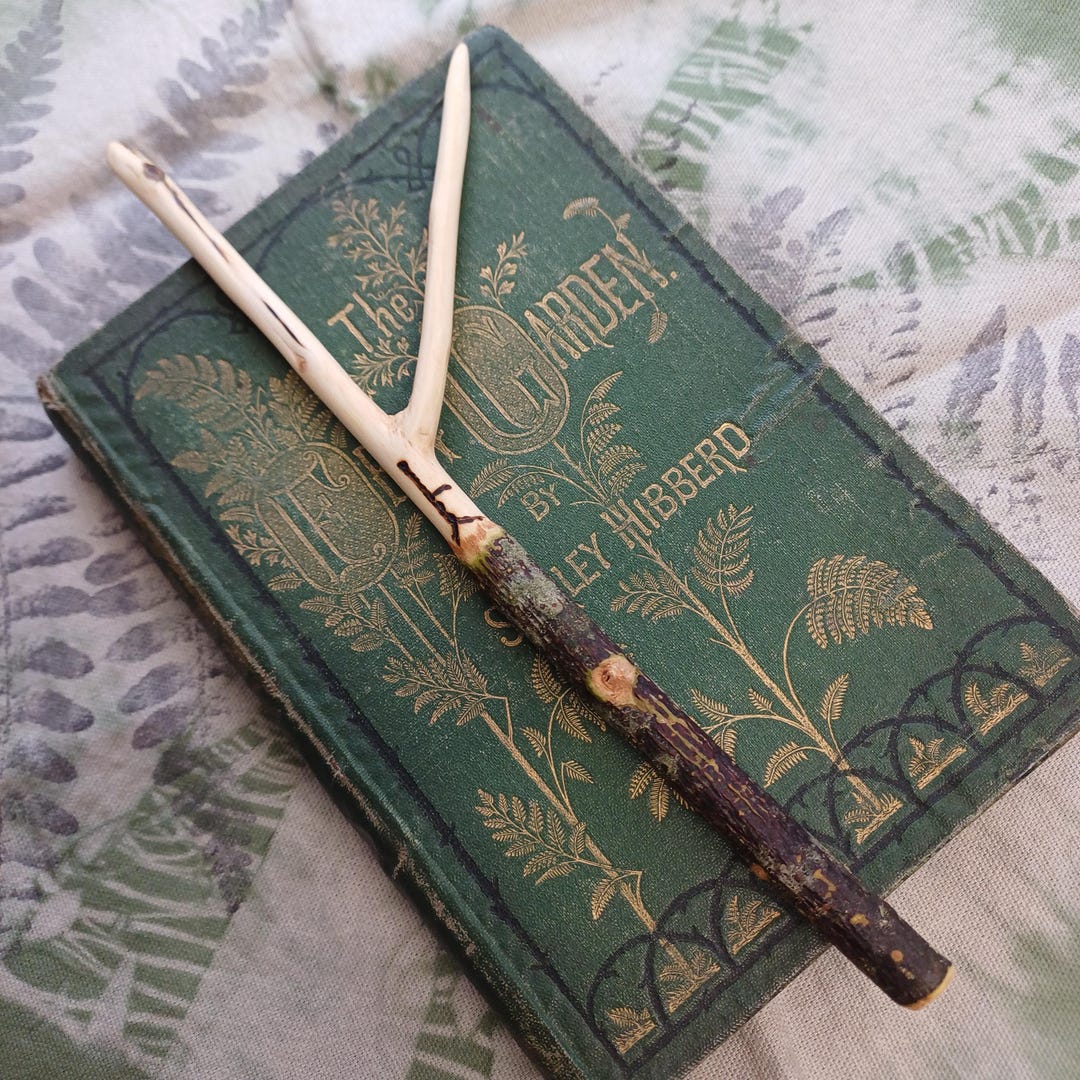 Welsh Birch Wood Wand Stang, Forked Wood, New Beginnings, Initiations ...