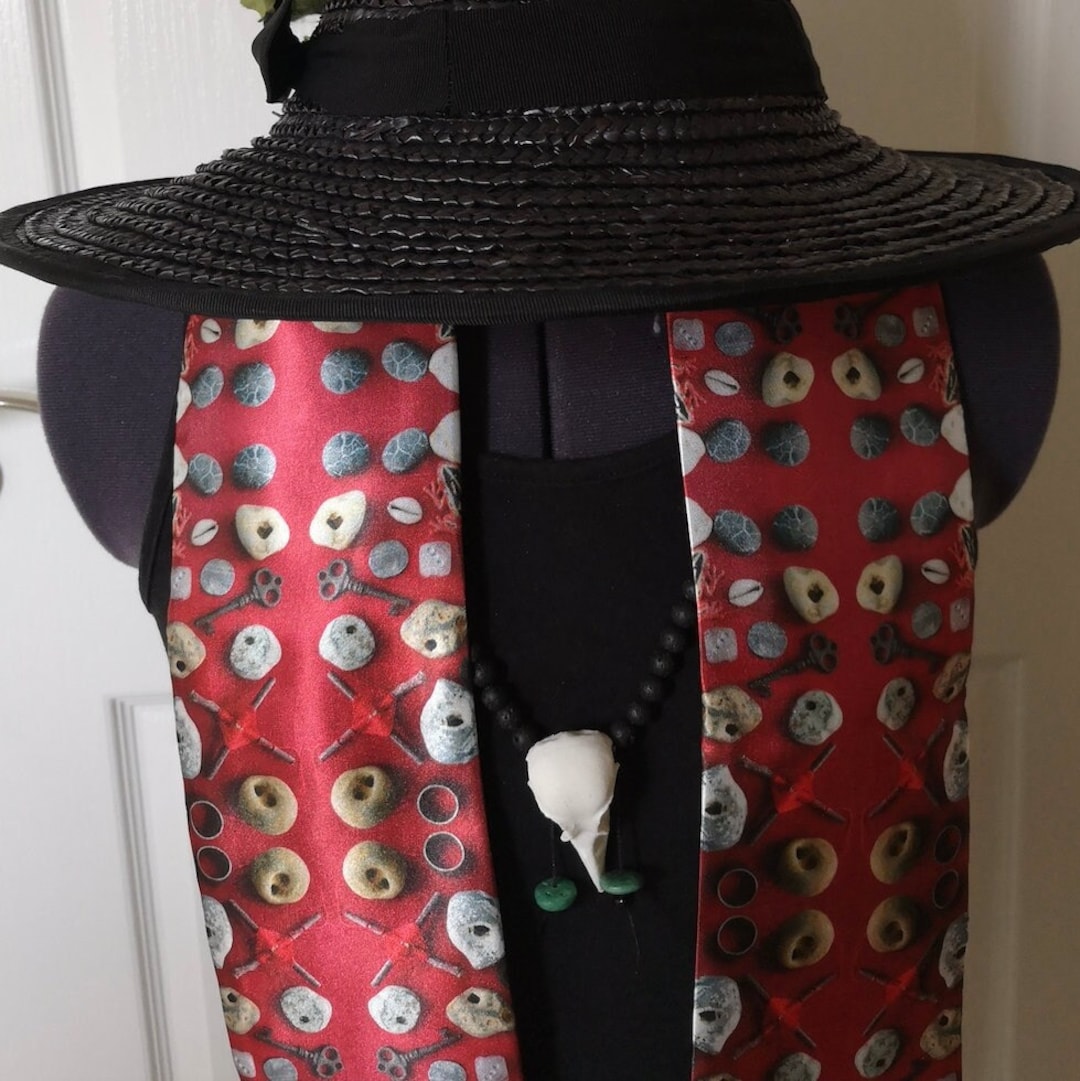 Witch Scarf, Neck Scarf, Hagstone, Folklore, Magic, Spell, Unisex Scarf ...