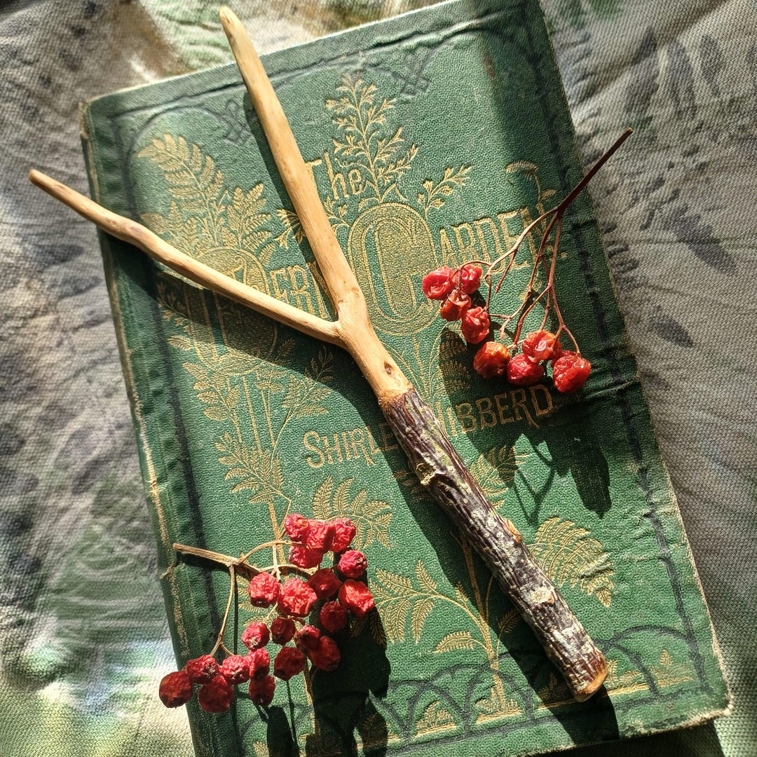Welsh Rowan Wood Wand Stang, Protection From Harmful Influences ...