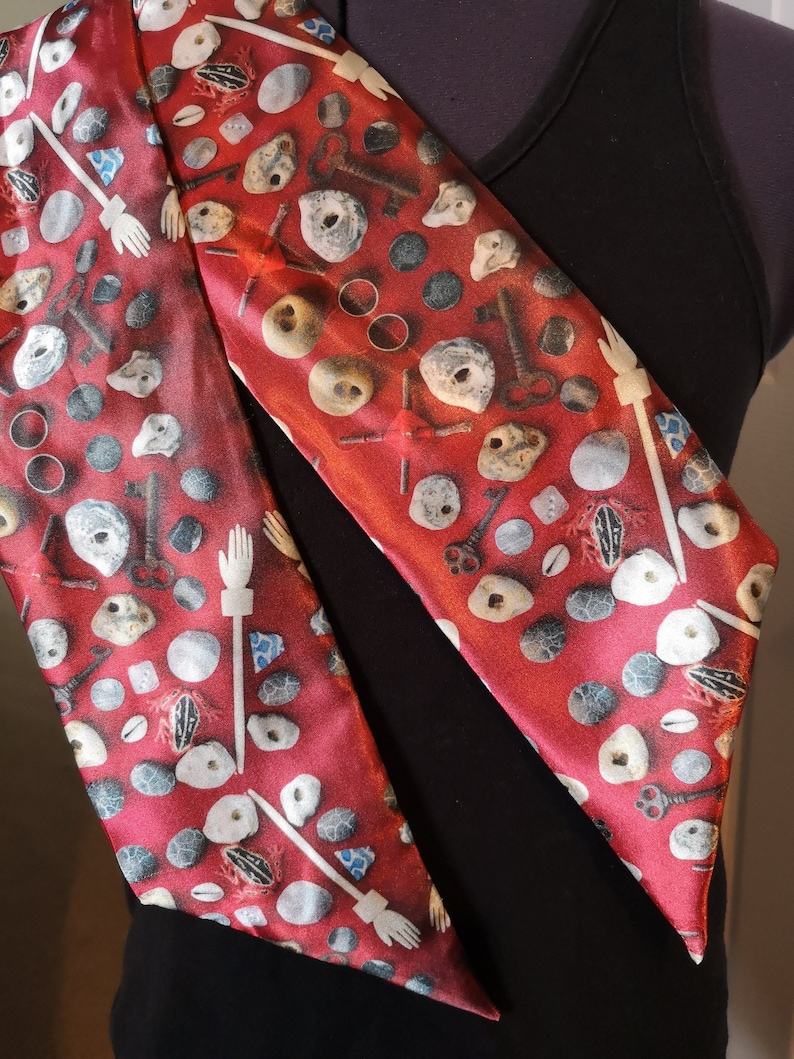 Witch Scarf, Neck Scarf, Hagstone, Folklore, Magic, Spell, Unisex Scarf ...