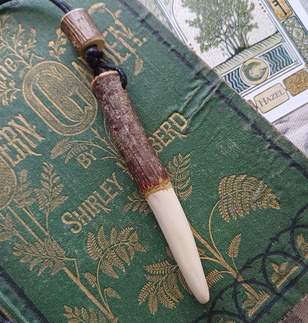 Welsh Hazel Wood Wand Pendant, Wisdom, Visions, Creativity ...