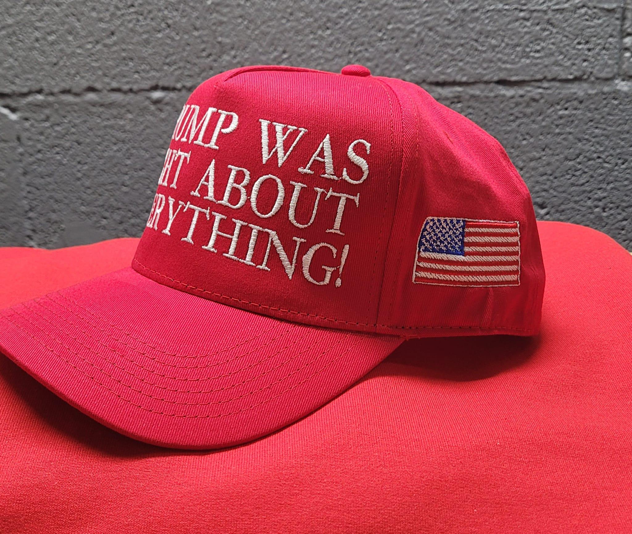 Trump Caps - 2025 Usa-embroidered Hat Trump Was Right About Everything ...