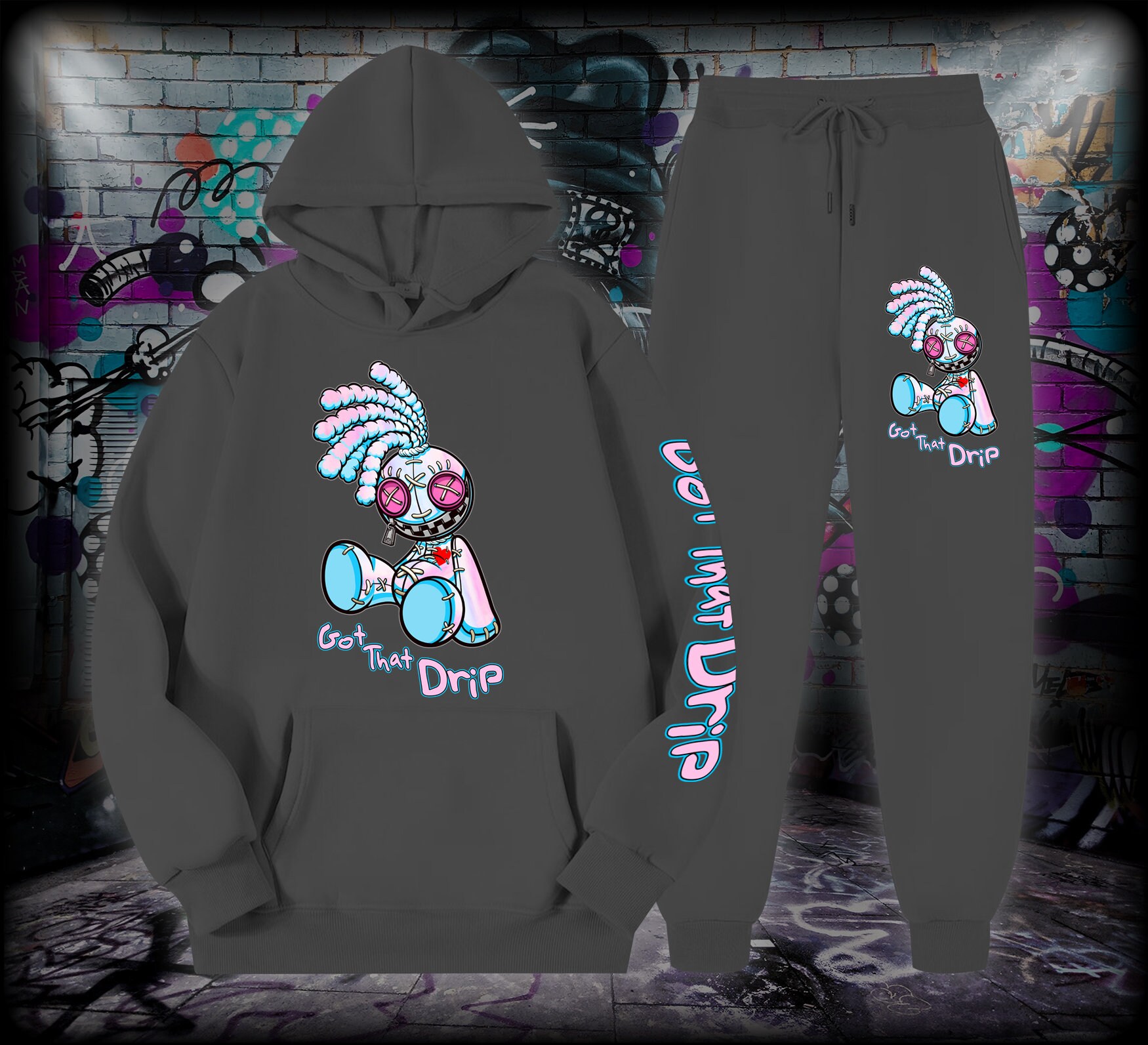 Hoodie and Pant Set Got That Drip - Etsy