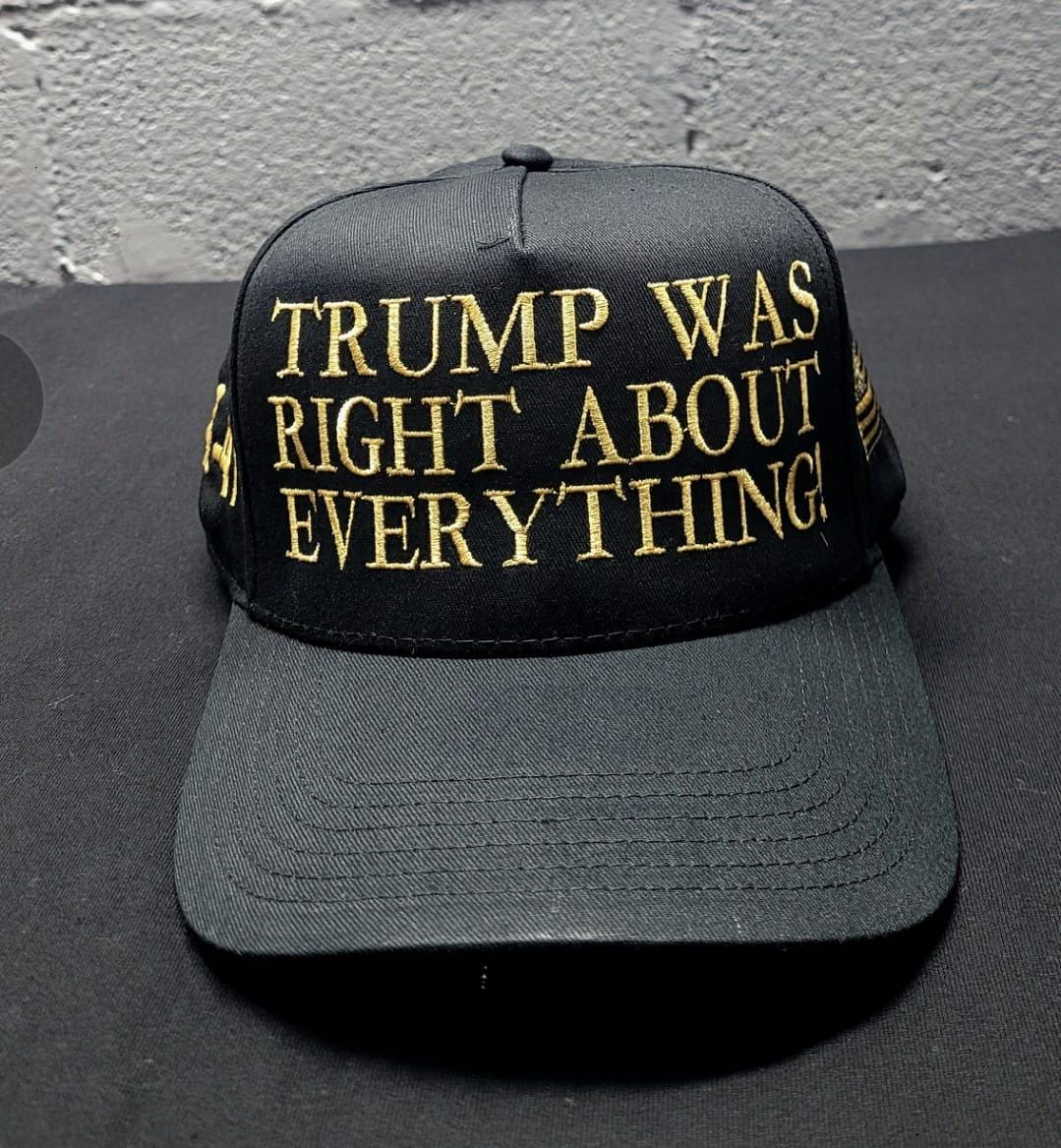 Trump Caps - 2025 Usa-embroidered Hat Trump Was Right About Everything ...