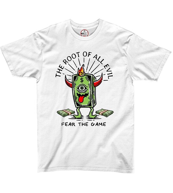 The Root of All Evil Streetwear T Shirt Urban T Shrit Unisex | Etsy