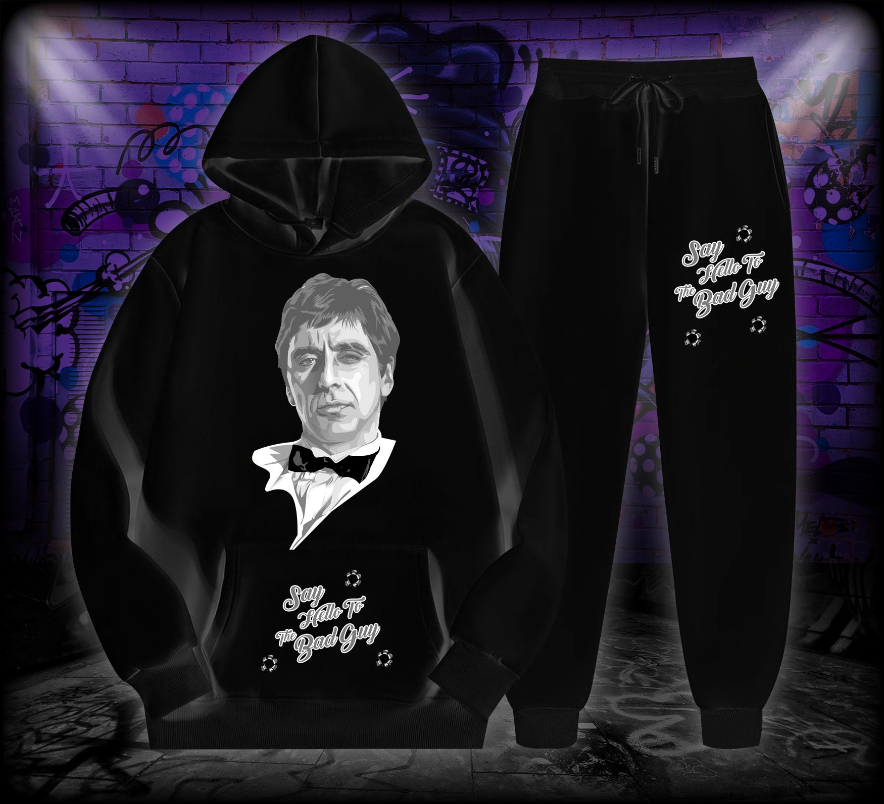 Hoodie and Pants Set - Scarface - Etsy