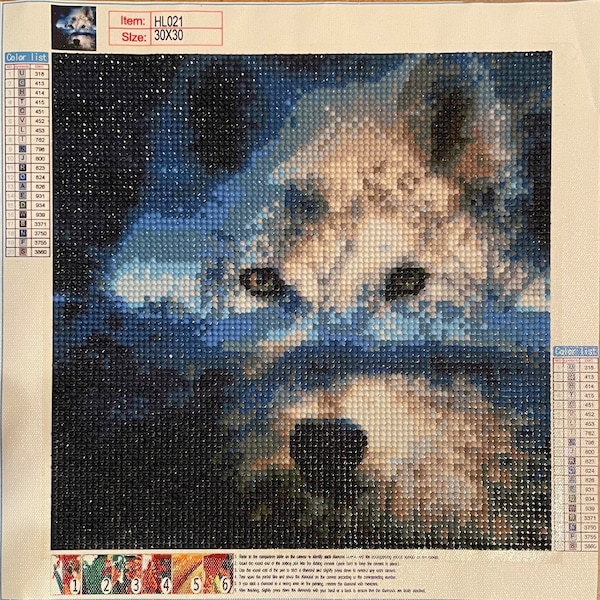 Wolf Diamond Art - Etsy