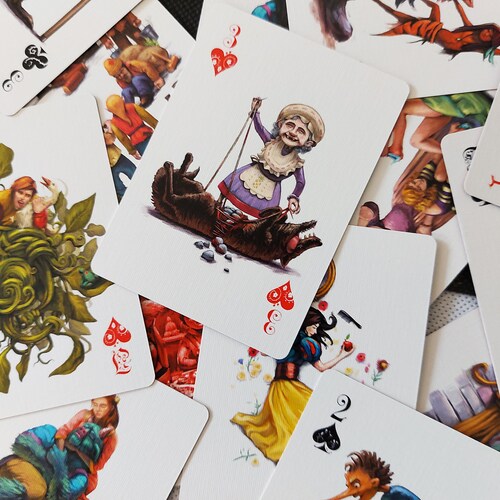 Fairy Tale Playing Card Deck Playing Cards Art Playing - Etsy