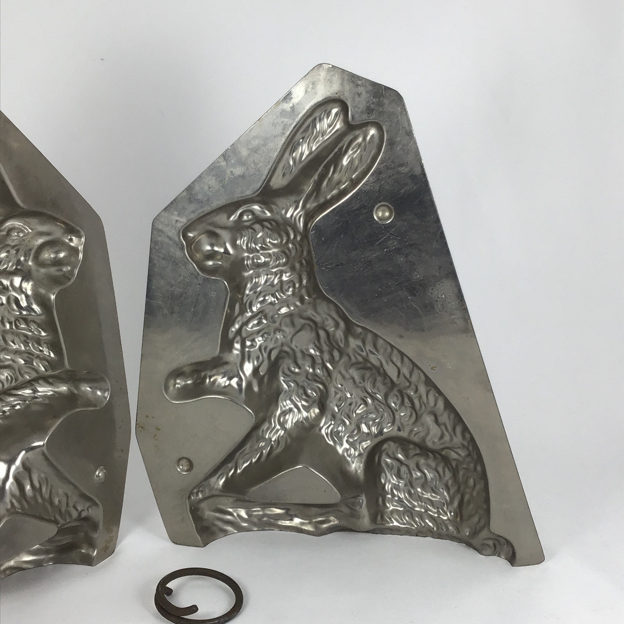 Vintage Large Sitting Rabbit 2 Part Metal Chocolate Mold - Etsy