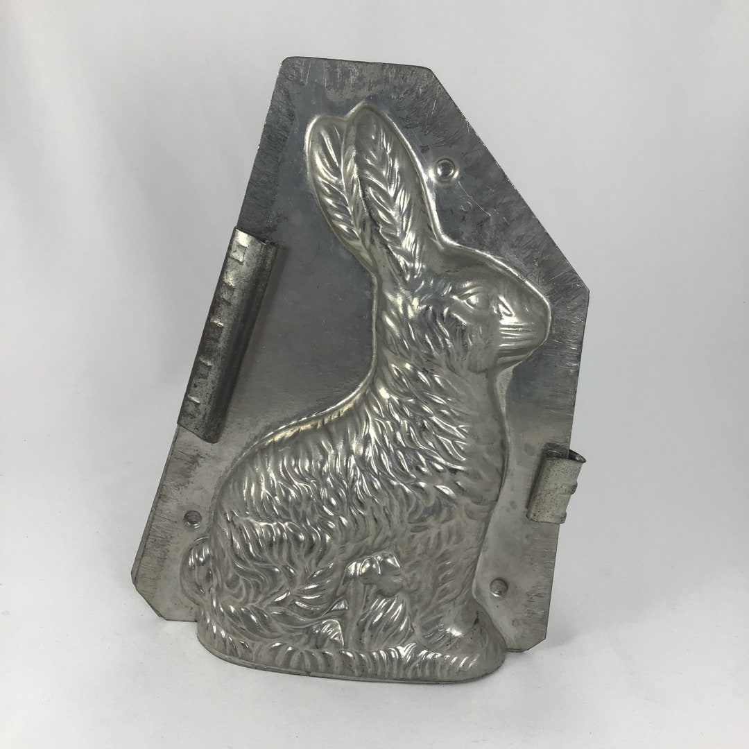 Vintage Sitting Rabbit 2 Part Metal Chocolate Mold - Etsy