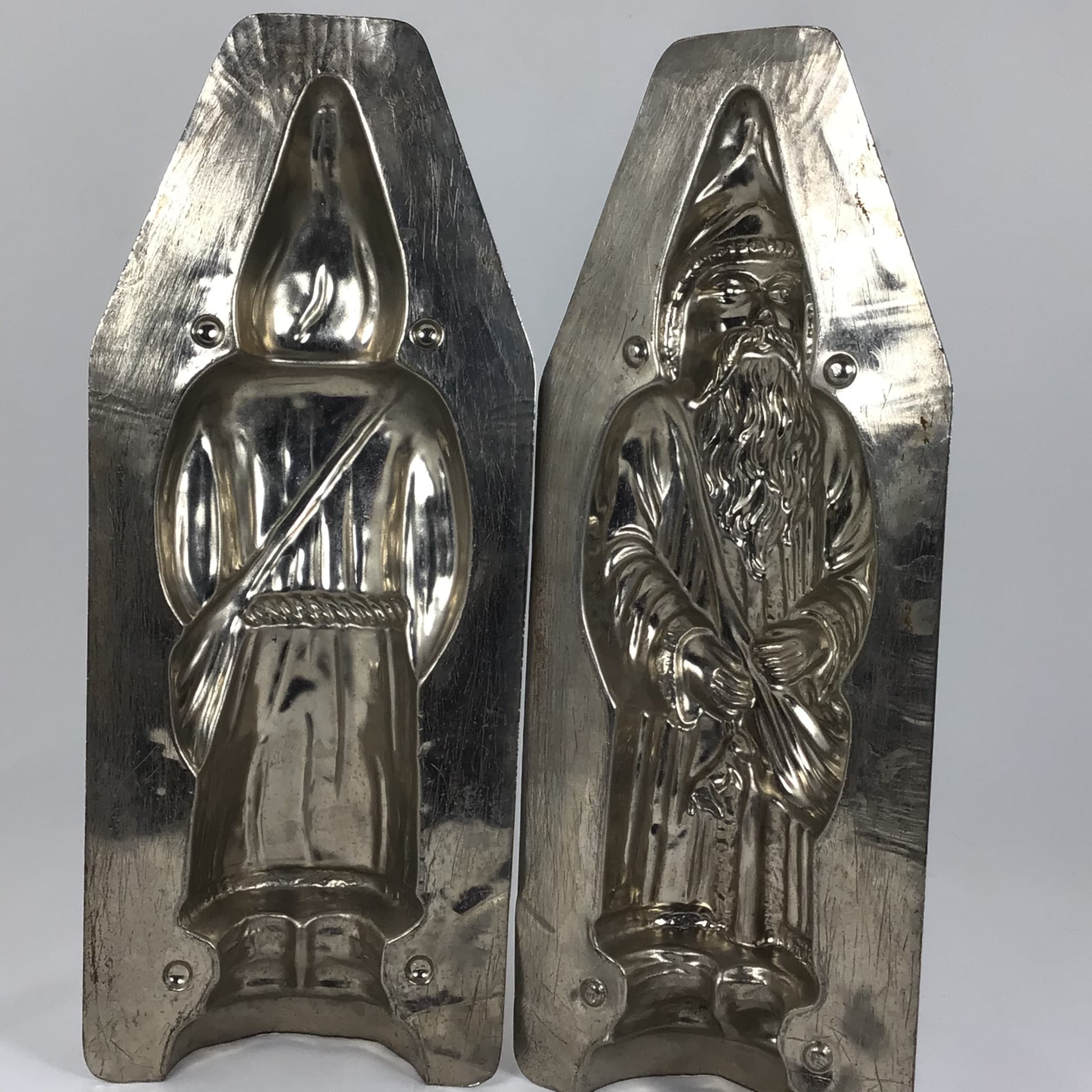 Large Vintage Saint Nicholas Two Part Metal Chocolate Mold - Etsy