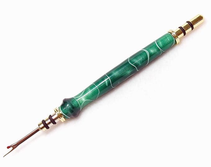 Handmade Emerald Green Seam Ripper & Stiletto: Acrylic Sewing Awl - Etsy