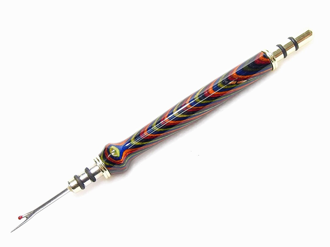 Seam Ripper and Stiletto (awl) - Double Ended, Western Red Brown Green ...