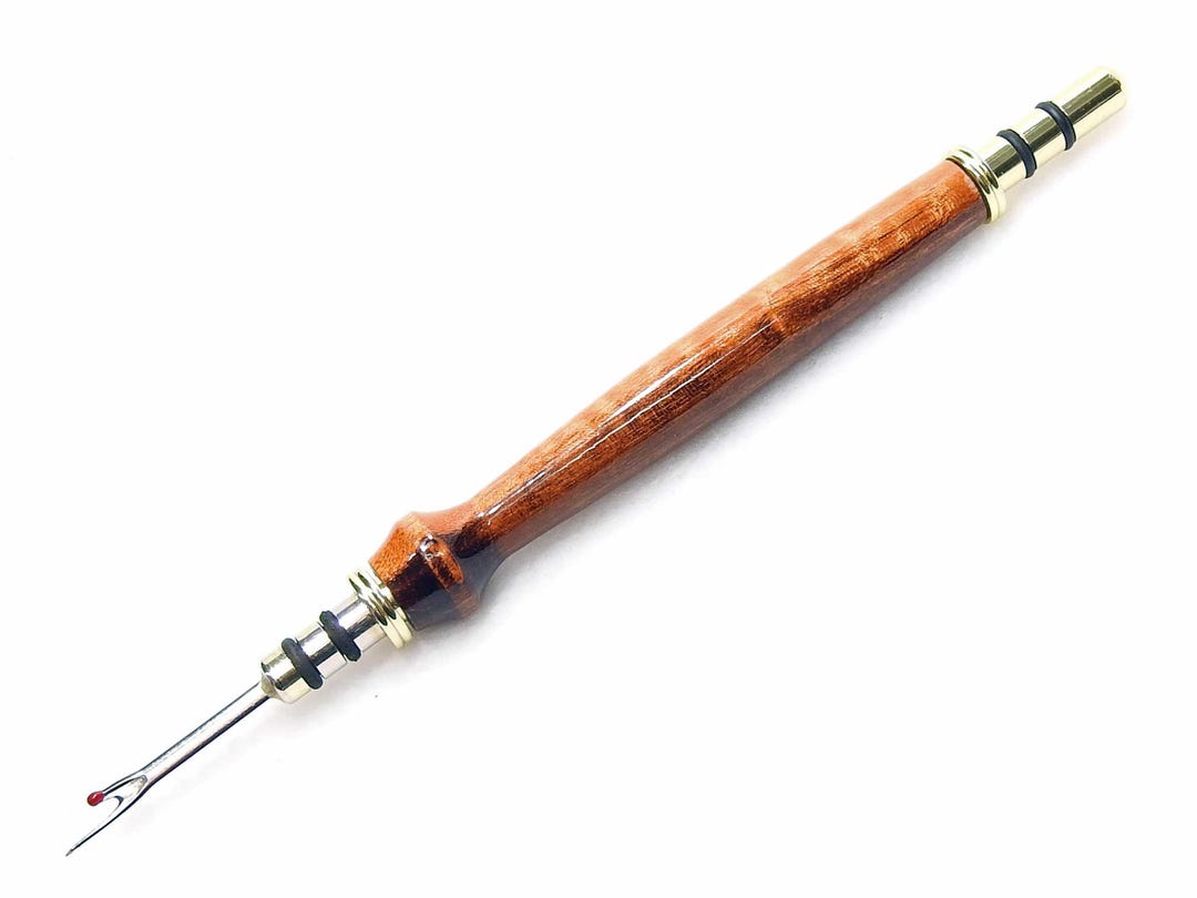 Seam Ripper and Stiletto (awl) Combo - Exotic Goncalo Alves Wood ...
