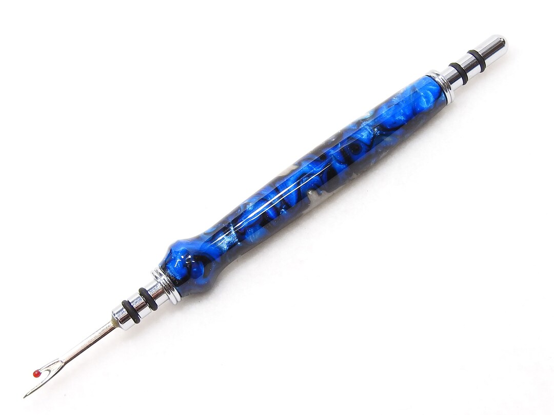 Seam Ripper and Stiletto awl Double Ended Blue Silver - Etsy