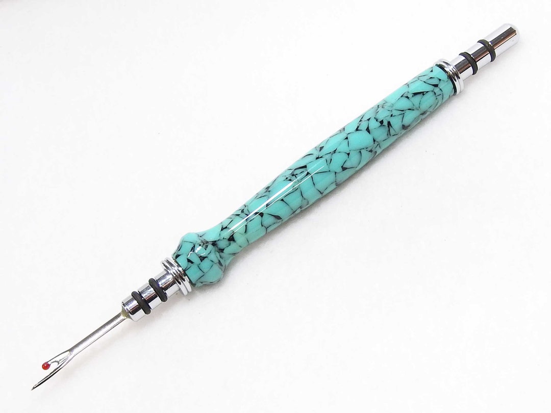 Seam Ripper and Stiletto awl Double Ended, Southwestern Green Turquoise ...