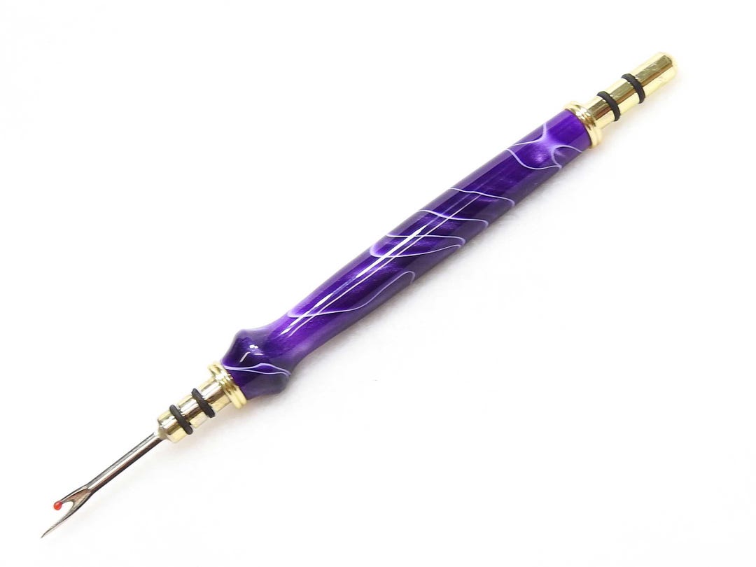 Seam Ripper and Stiletto (awl) - Double Ended, Amethyst Purple With ...