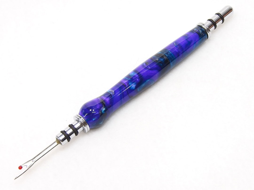 Seam Ripper and Stiletto awl Double Ended, Amethyst Purple and Blue ...