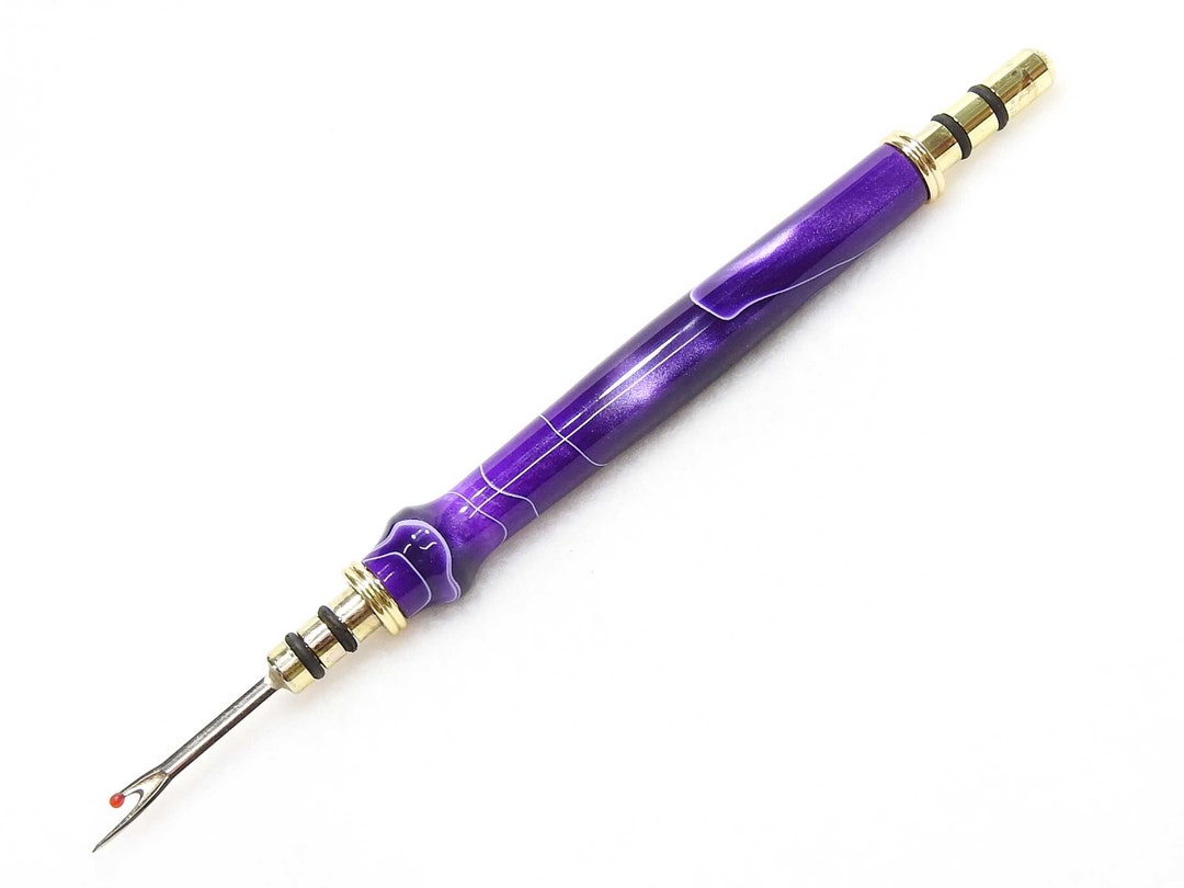 Seam Ripper and Stiletto awl Double Ended Amethyst Purple - Etsy