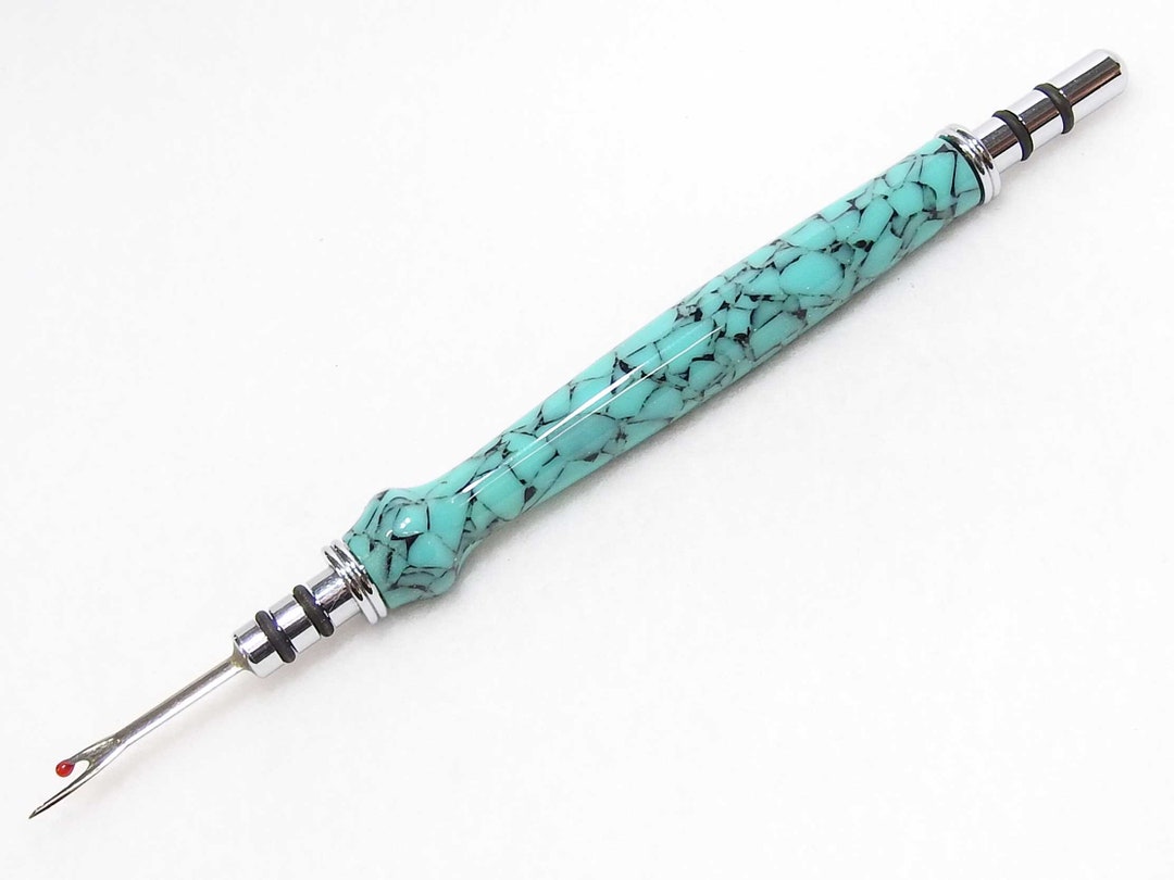 Seam Ripper and Stiletto awl Double Ended, Southwestern Green Turquoise ...