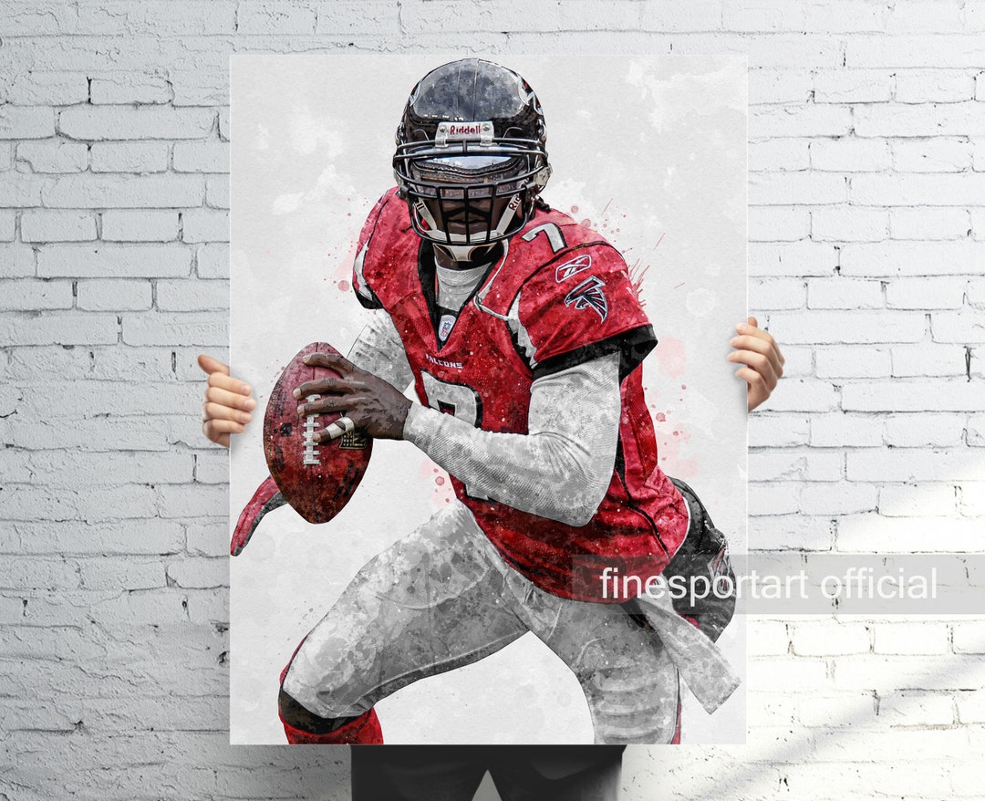 Michael Vick Atlanta Poster, Canvas, Football Print, Sports Wall Art ...