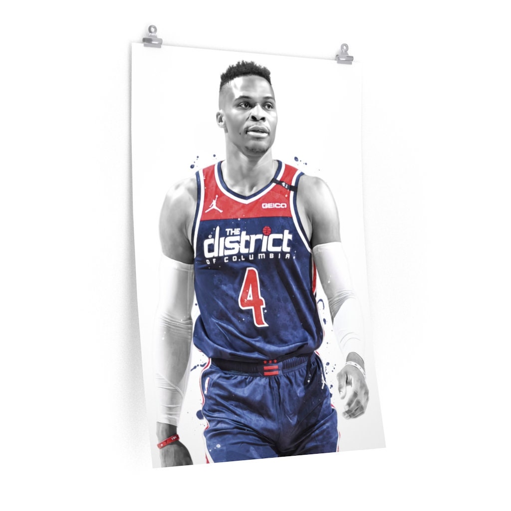 Russell Westbrook Washington Poster Canvas Basketball Print - Etsy