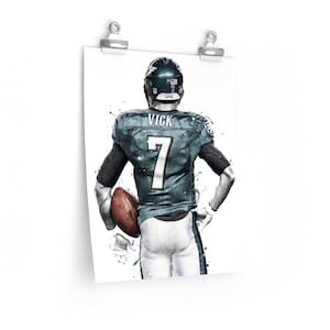 Michael Vick Philadelphia Poster, Canvas, Football Print, Sports Wall ...