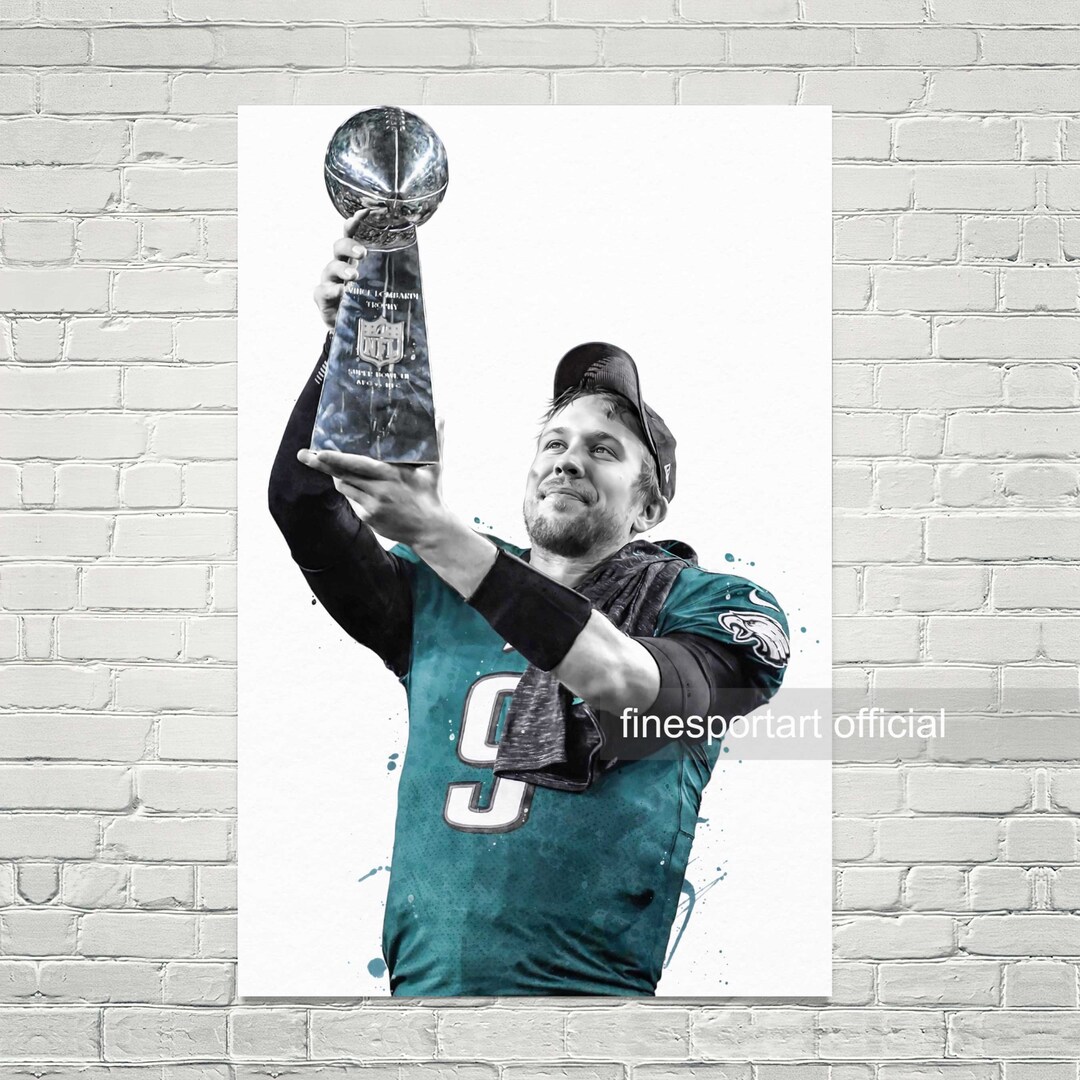 Nick Foles Philadelphia Poster, Canvas, Football Print, Sports Wall Art ...