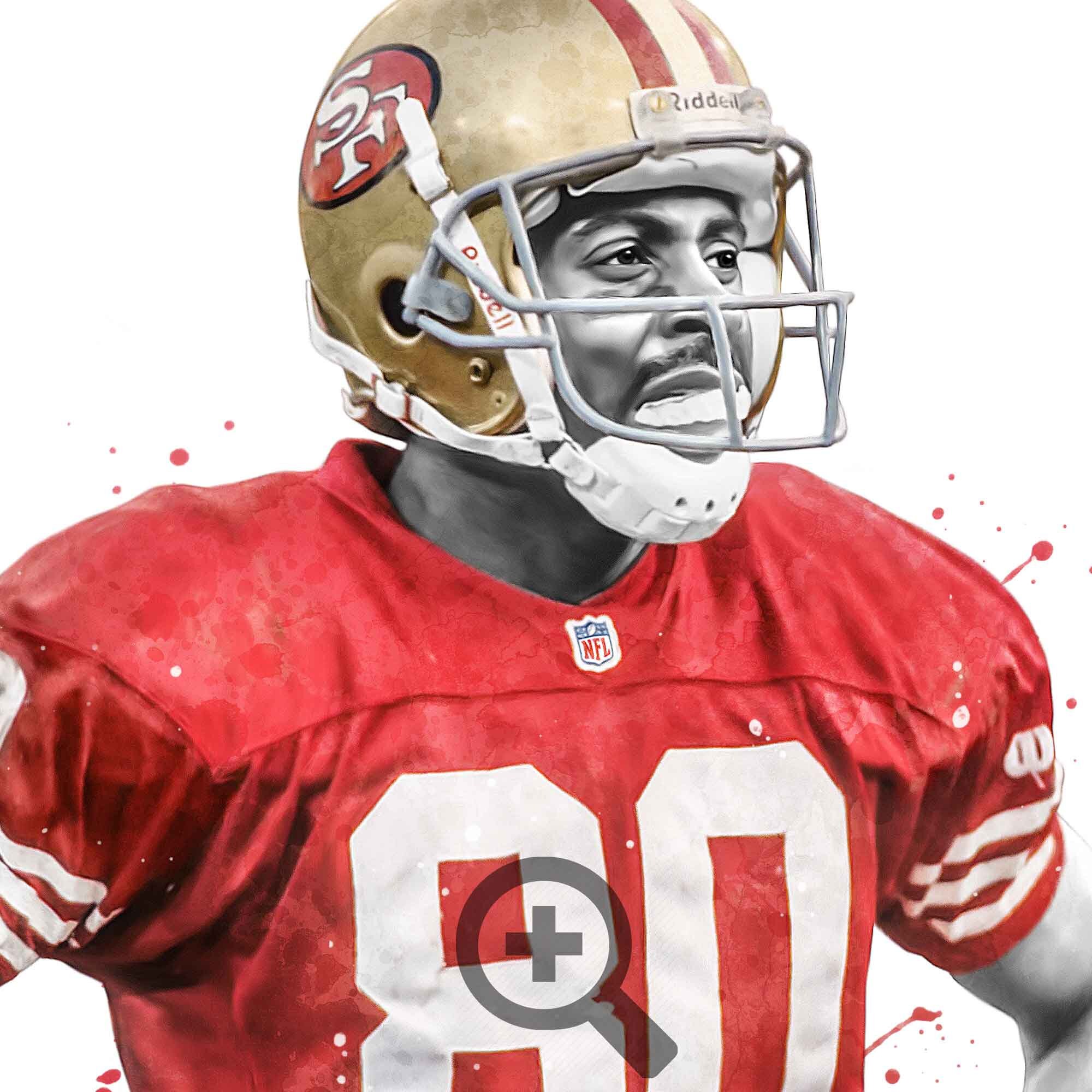 Jerry Rice San Francisco Poster Canvas Football Print | Etsy