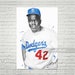 Jackie Robinson Poster, Canvas, Baseball Print, Sports Wall Art, Kids ...