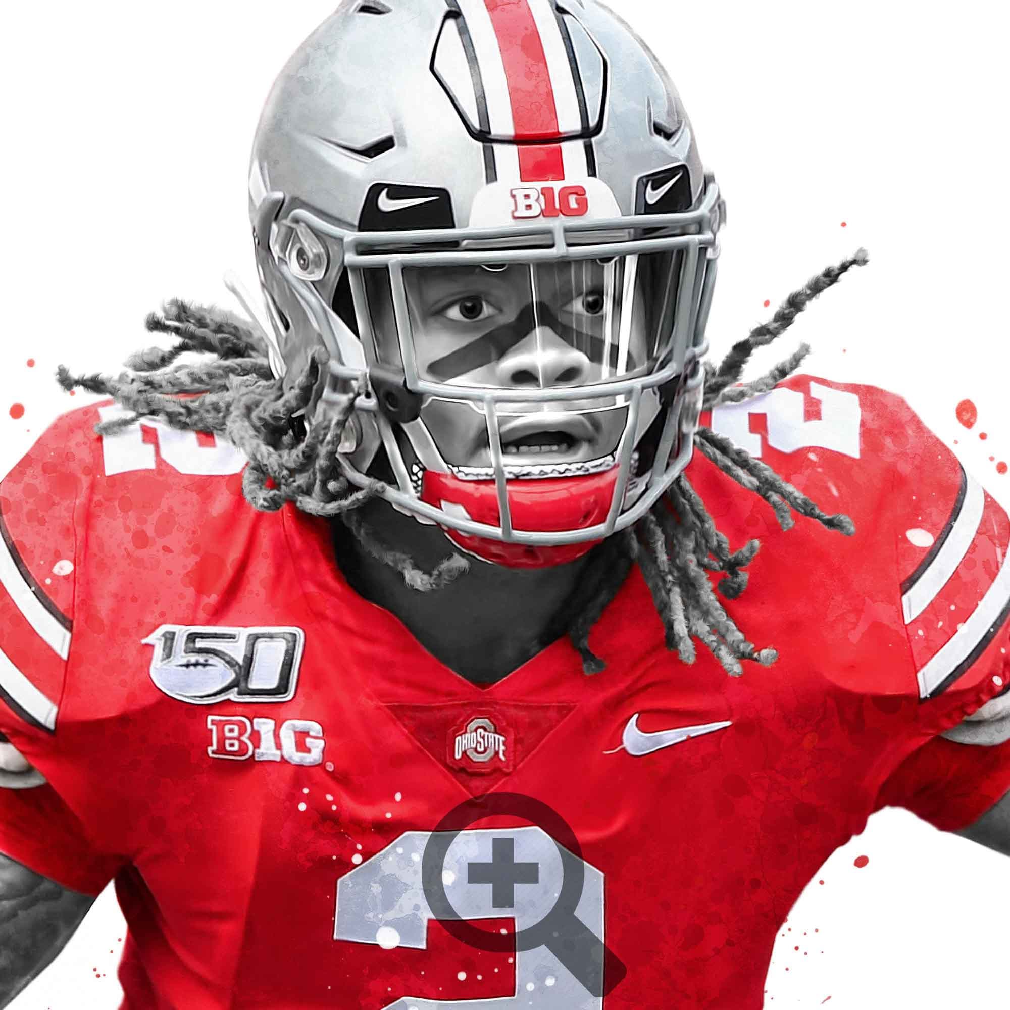 Chase Young Ohio State Poster Canvas Football Print Sports - Etsy