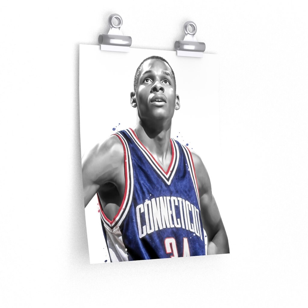 Ray Allen Connecticut Poster Canvas Basketball print Sports | Etsy
