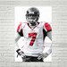 Michael Vick Atlanta Poster, Canvas, Football Print, Sports Wall Art ...